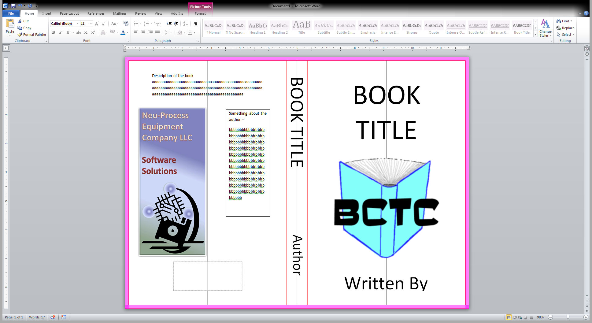 How To Make Professional Book Cover Design In Microsoft Word 2010 Ms 